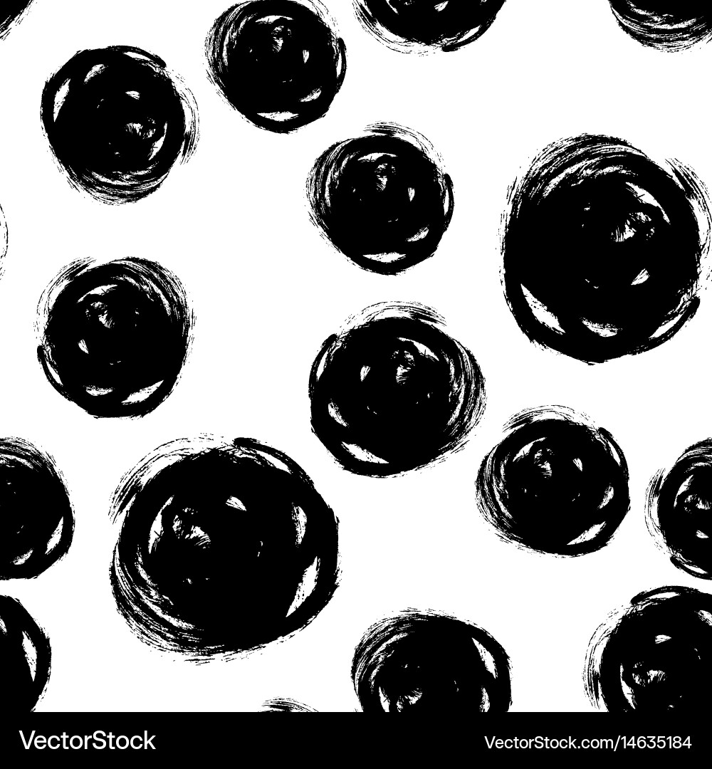 Seamless trendy modern brush spot Royalty Free Vector Image