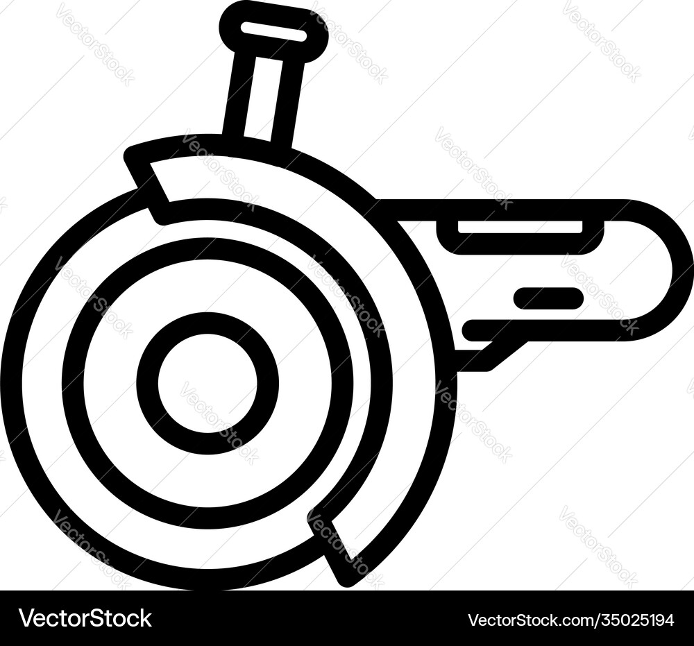 Tool grinding machine icon outline style Vector Image