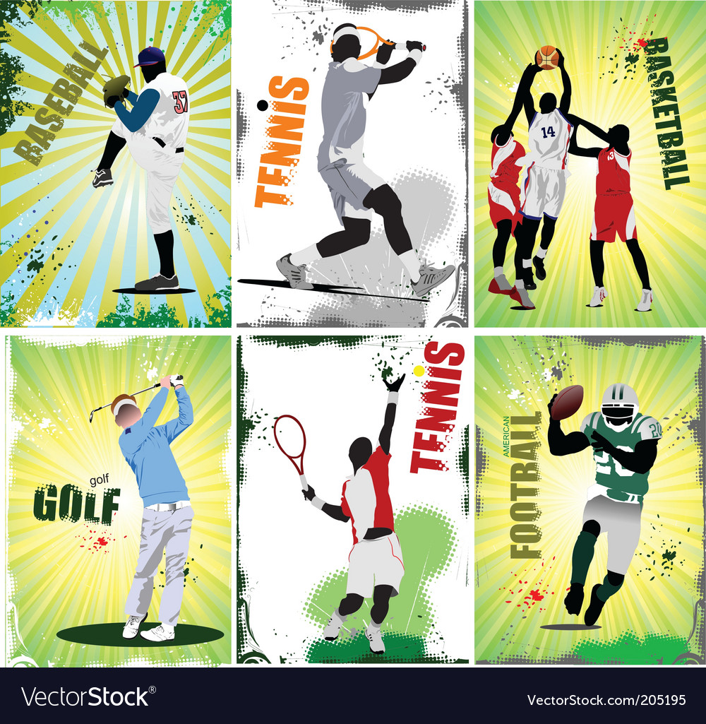 Sport posters Royalty Free Vector Image - VectorStock