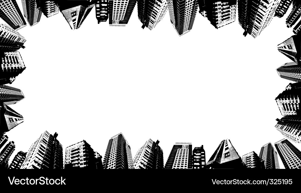 Urban border Royalty Free Vector Image - VectorStock