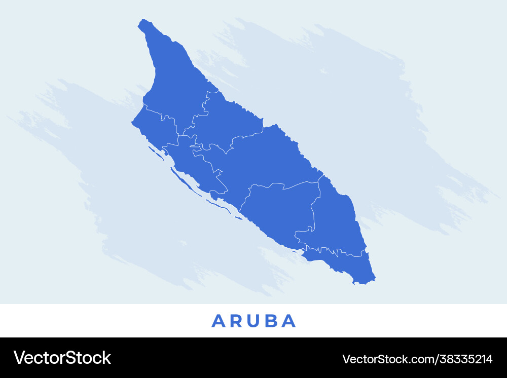 National map aruba aruba map Royalty Free Vector Image