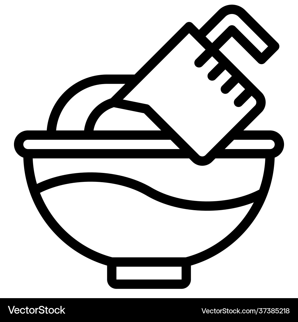 Pouring liquid icon bakery and baking related Vector Image
