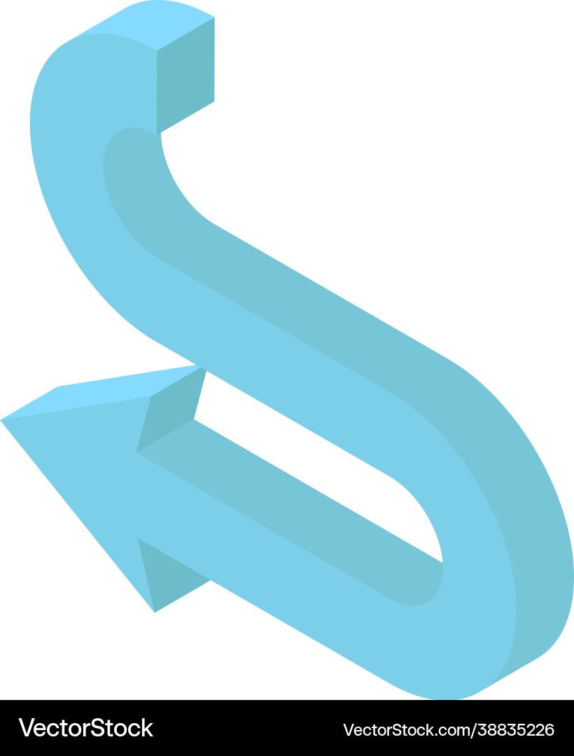 U turn Royalty Free Vector Image - VectorStock