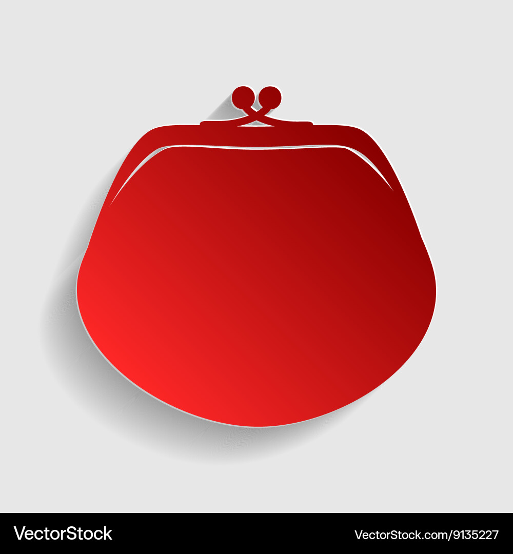 Purse sign Royalty Free Vector Image - VectorStock