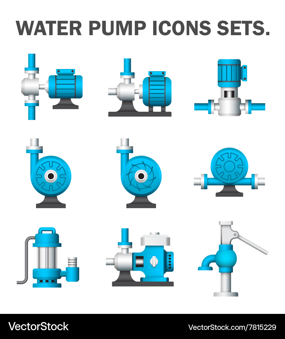 Water pump icon Royalty Free Vector Image - VectorStock