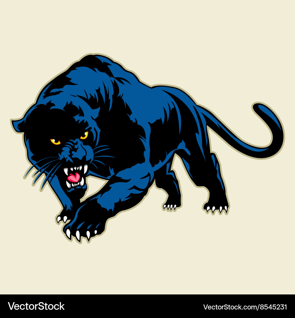 Black panther Royalty Free Vector Image - VectorStock