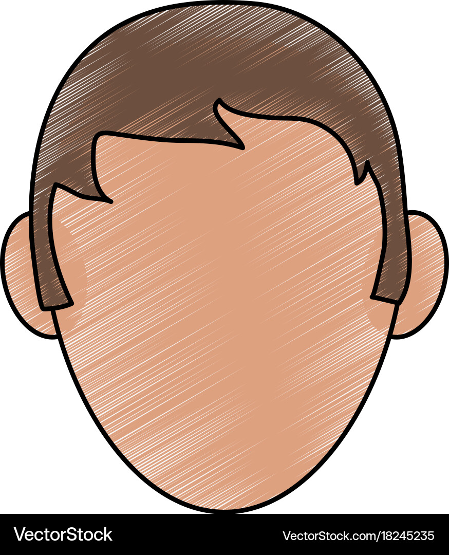 Man faceless cartoon Royalty Free Vector Image