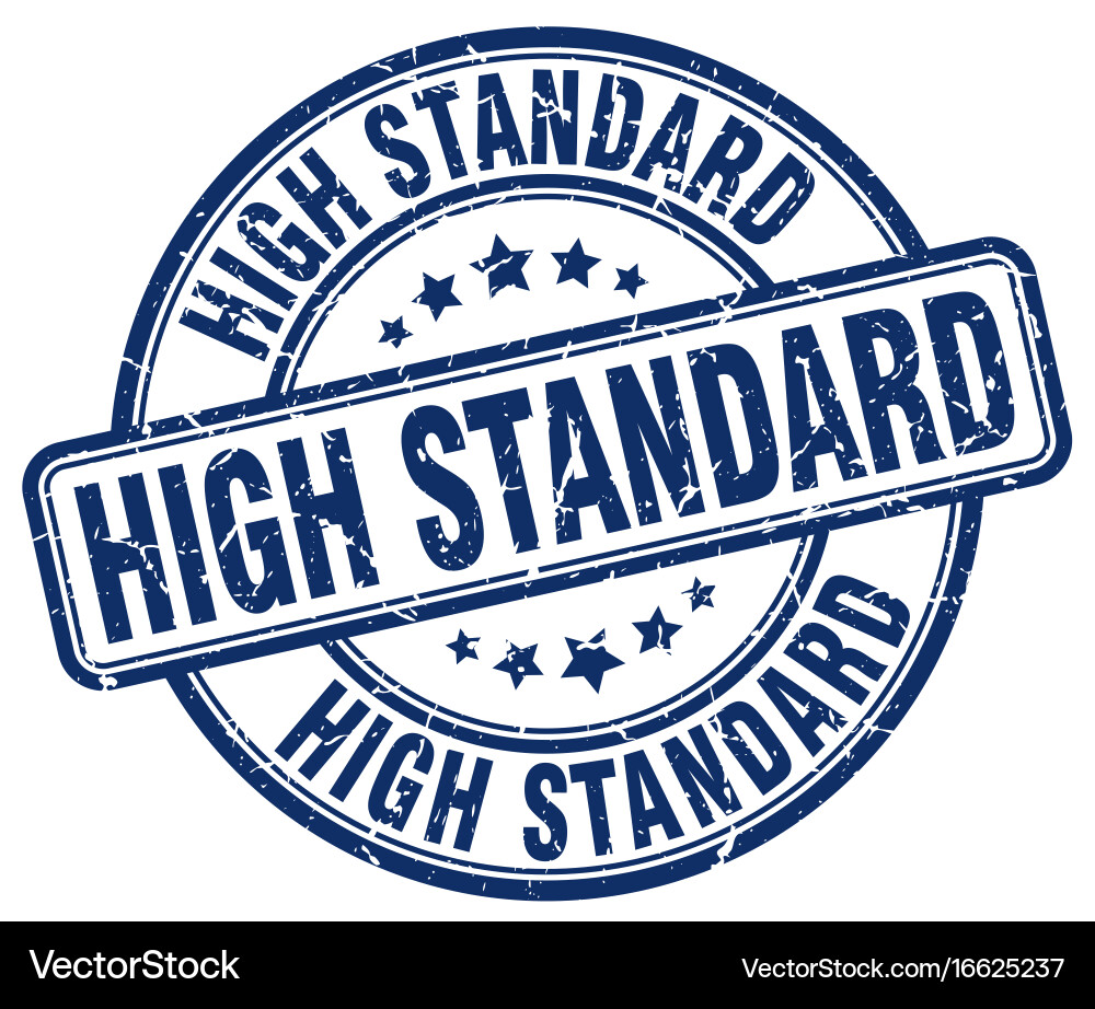 High standard stamp Royalty Free Vector Image - VectorStock