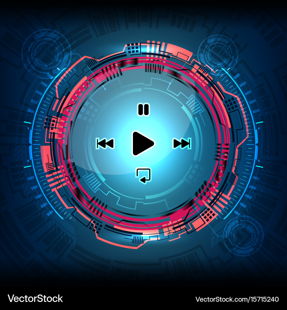 Cyber digital media Royalty Free Vector Image - VectorStock