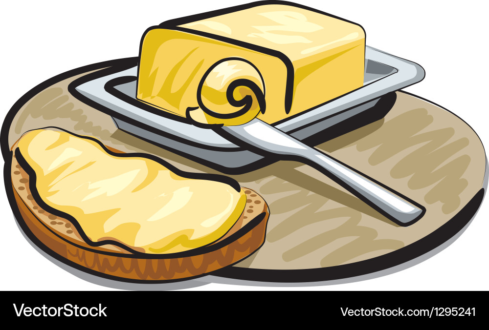 Butter Royalty Free Vector Image - VectorStock