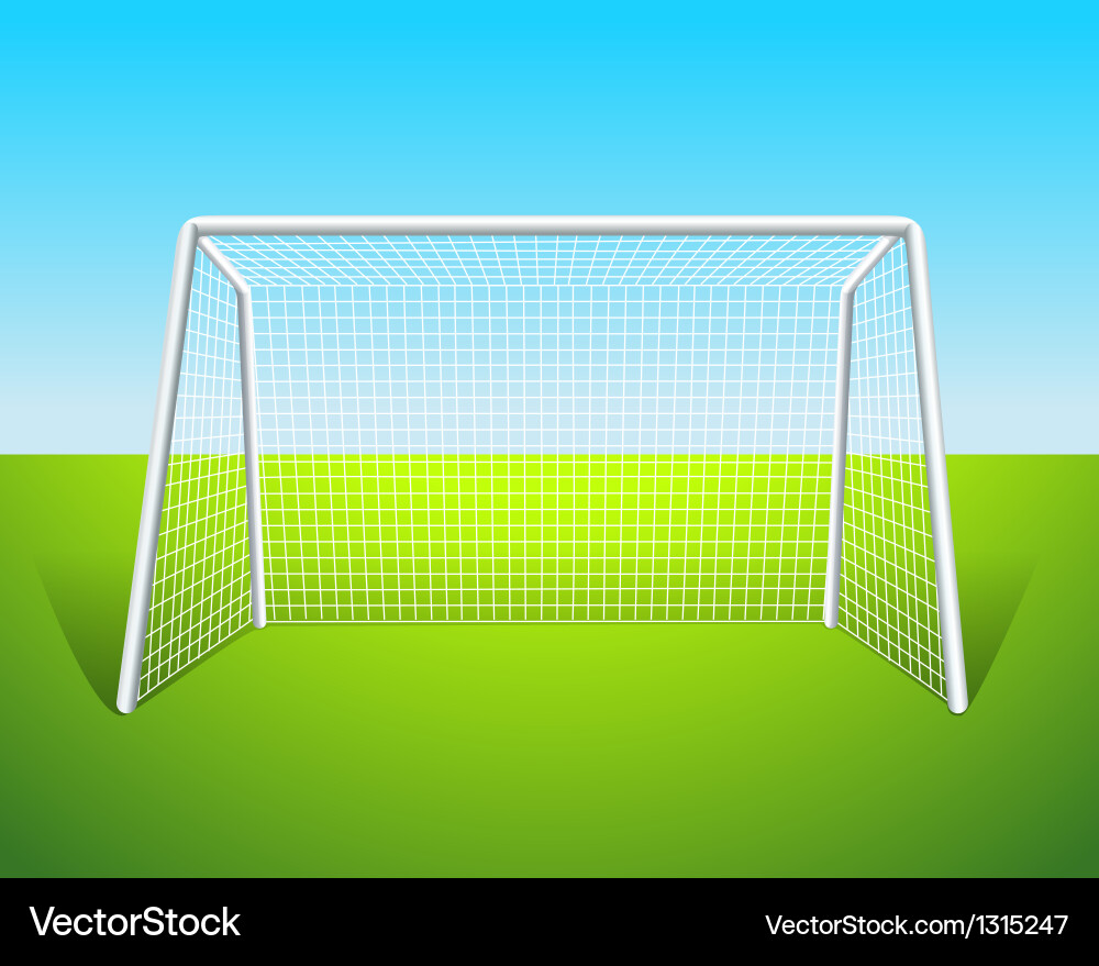 A soccer goal Royalty Free Vector Image - VectorStock