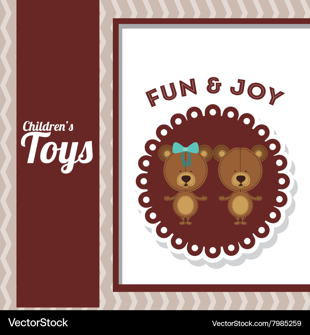 Children toys design Royalty Free Vector Image
