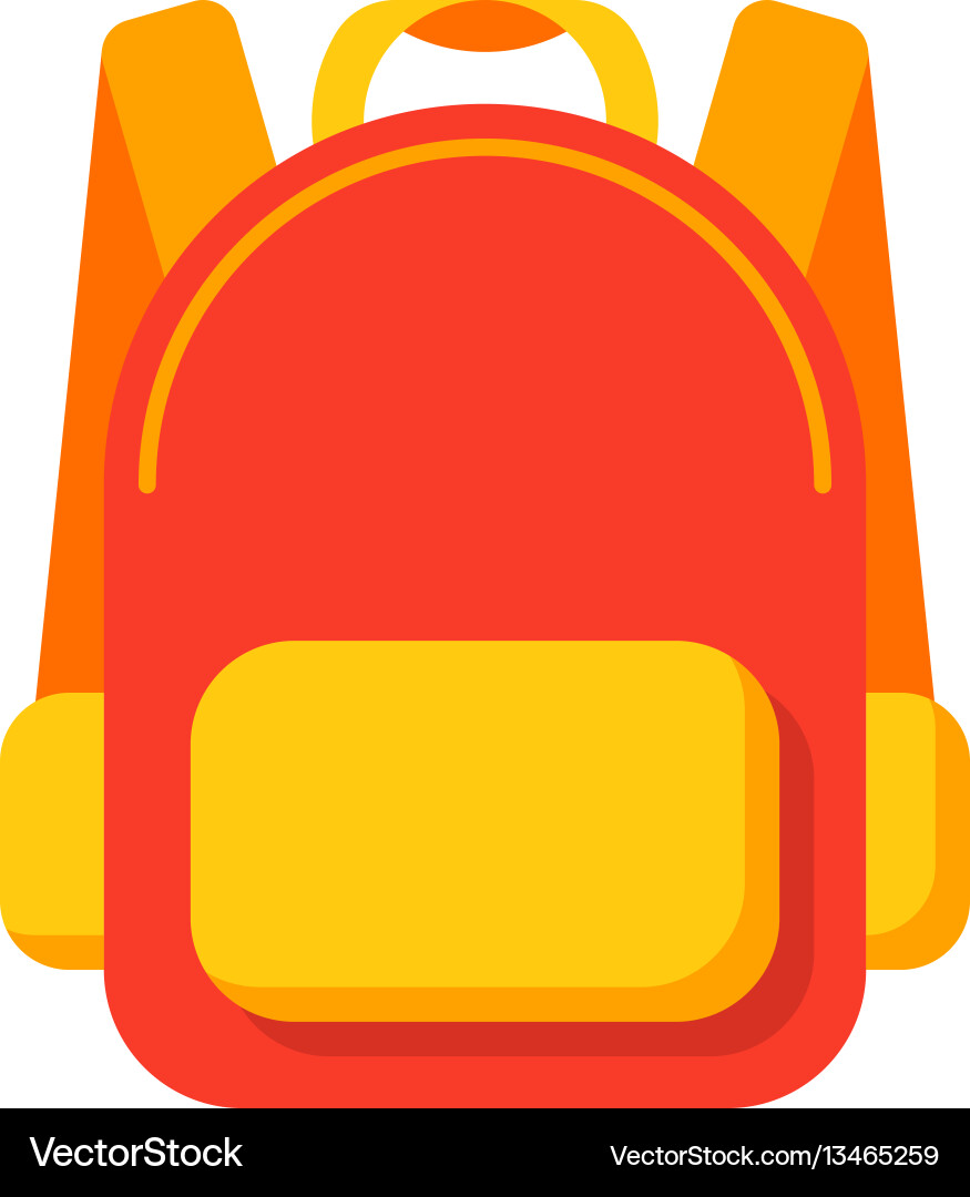 School bag icon Royalty Free Vector Image - VectorStock
