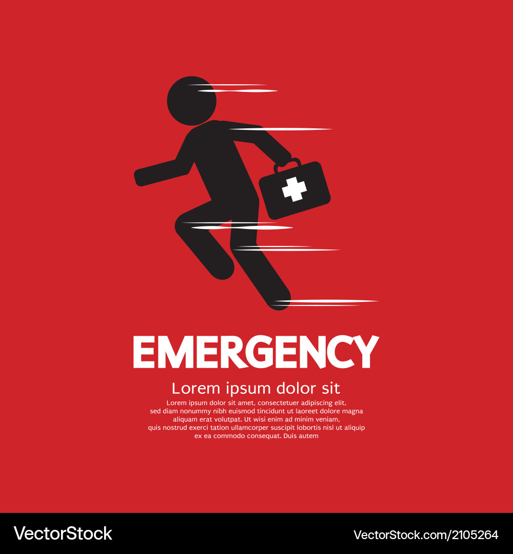 Emergency Concept Royalty Free Vector Image - VectorStock