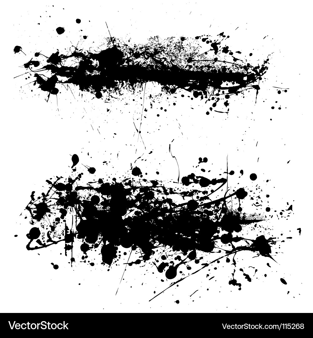 Grunge splatter Royalty Free Vector Image - VectorStock