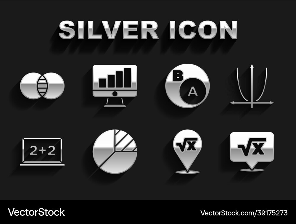 Set pie chart infographic graph schedule chart Vector Image
