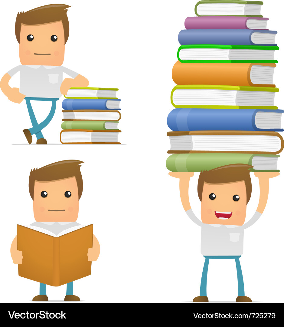 Cartoon academic Royalty Free Vector Image - VectorStock