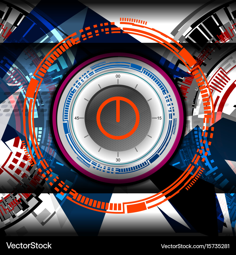 Cyber digital power Royalty Free Vector Image - VectorStock