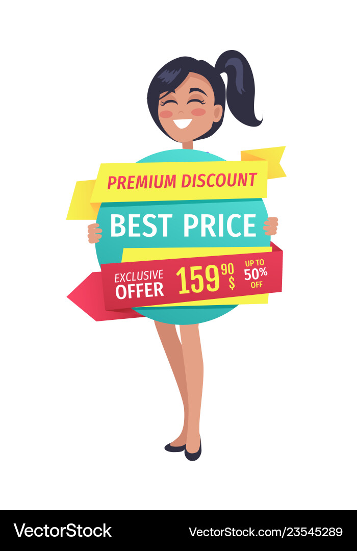 Premium discount best price Royalty Free Vector Image