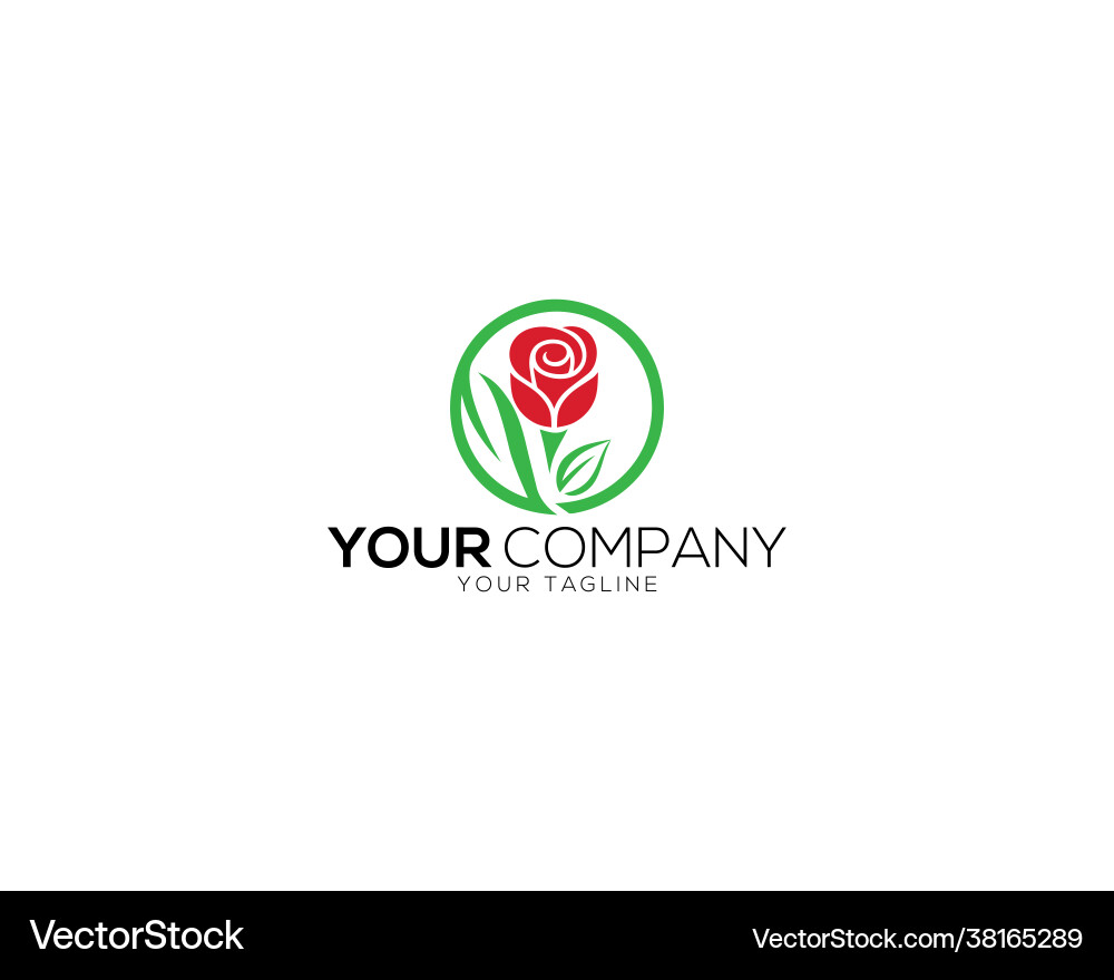 Rose logo and icon design template Royalty Free Vector Image