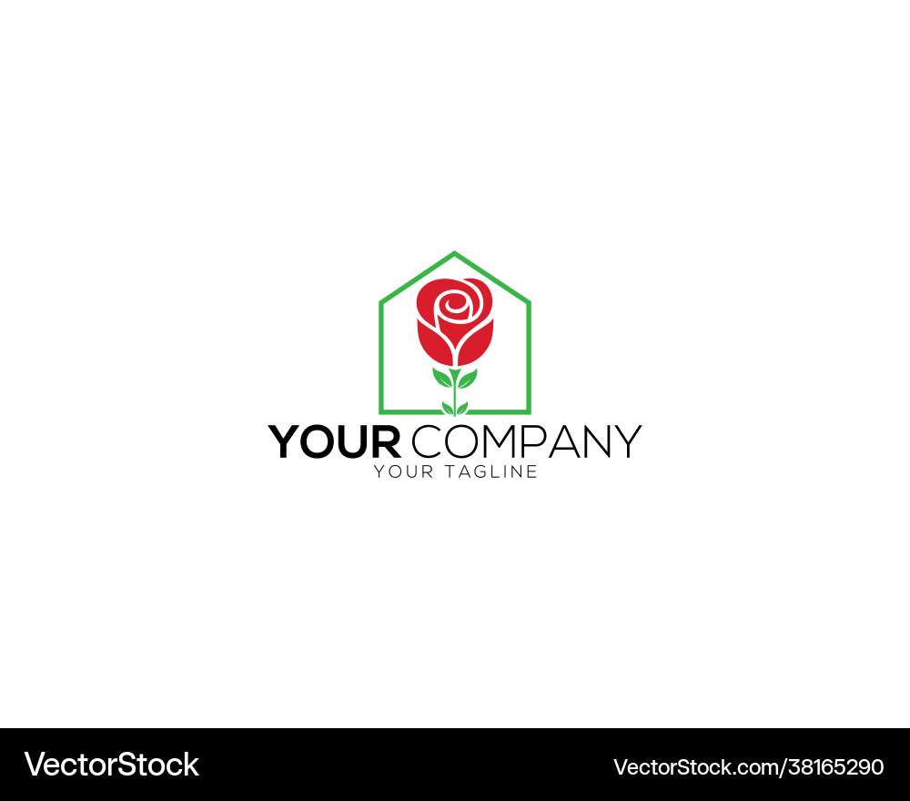 Rose logo and icon design template Royalty Free Vector Image