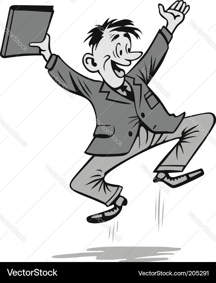 Happy man Royalty Free Vector Image - VectorStock