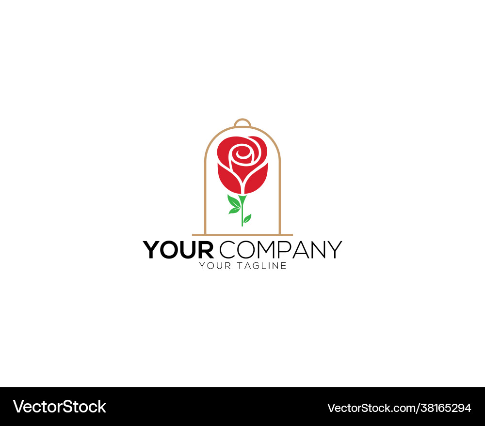 Rose logo and icon design template Royalty Free Vector Image