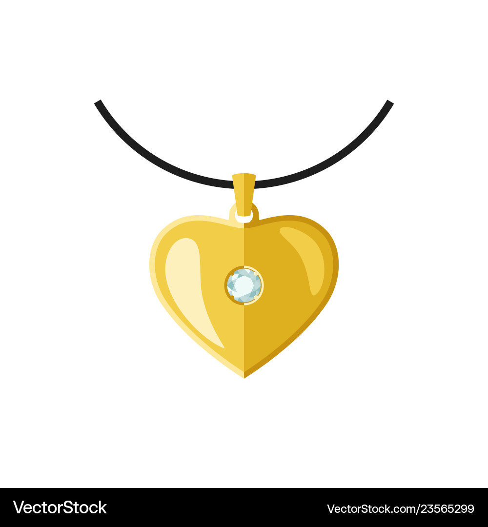 Golden pendant Royalty Free Vector Image - VectorStock
