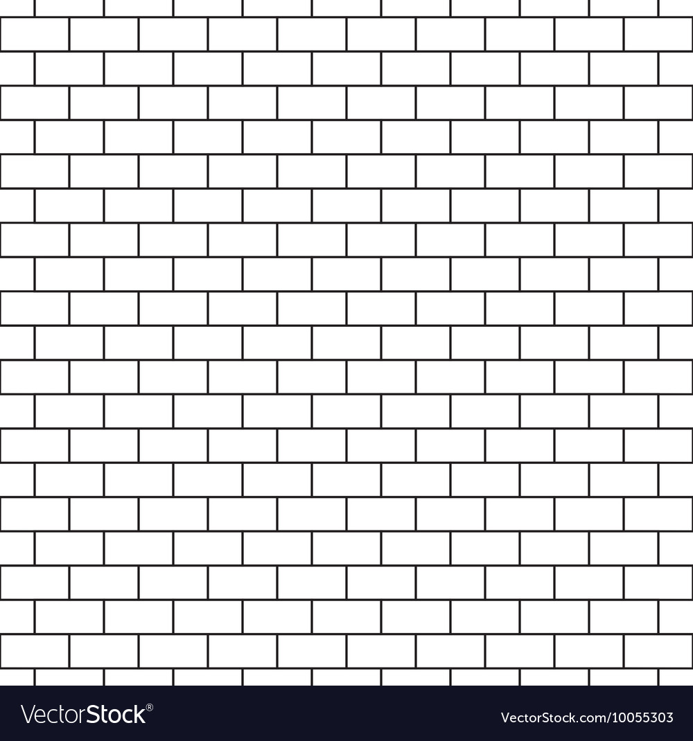 White brick wall seamless pattern Royalty Free Vector Image