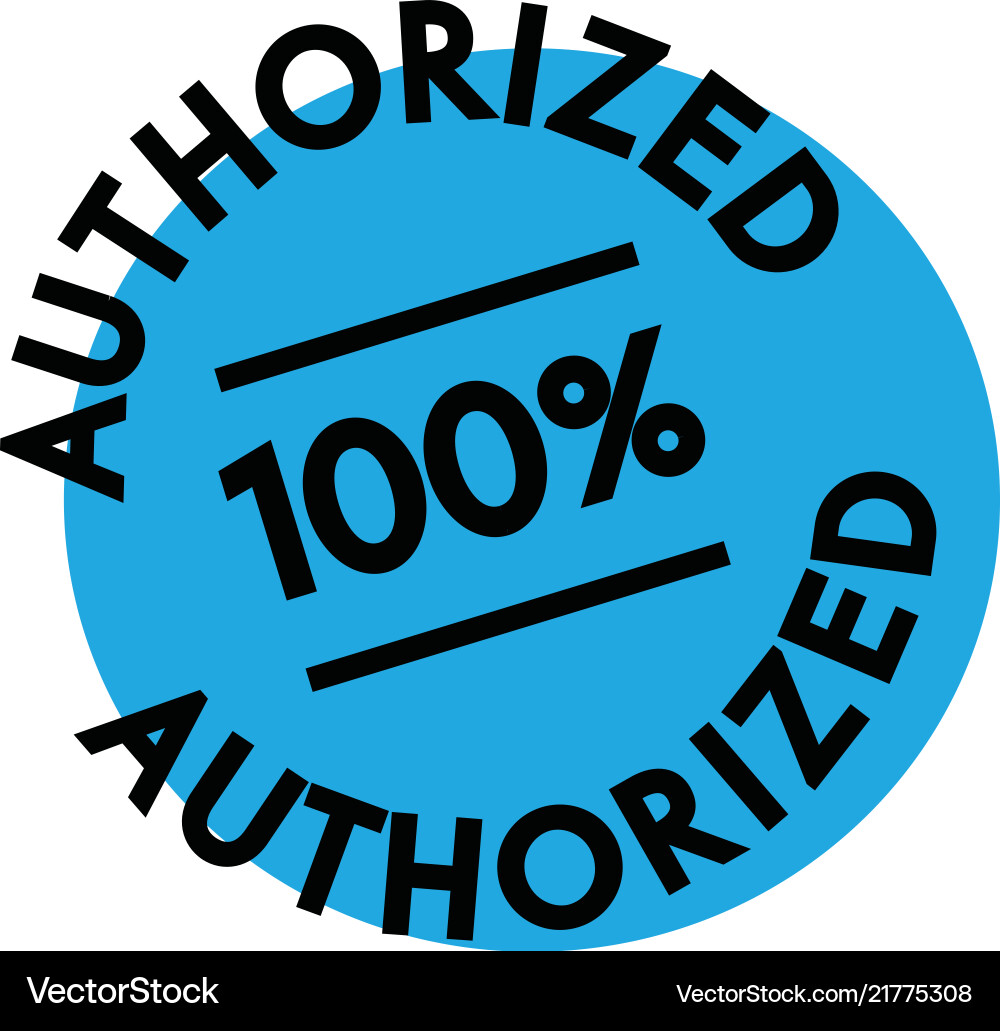 Authorized rubber stamp Royalty Free Vector Image