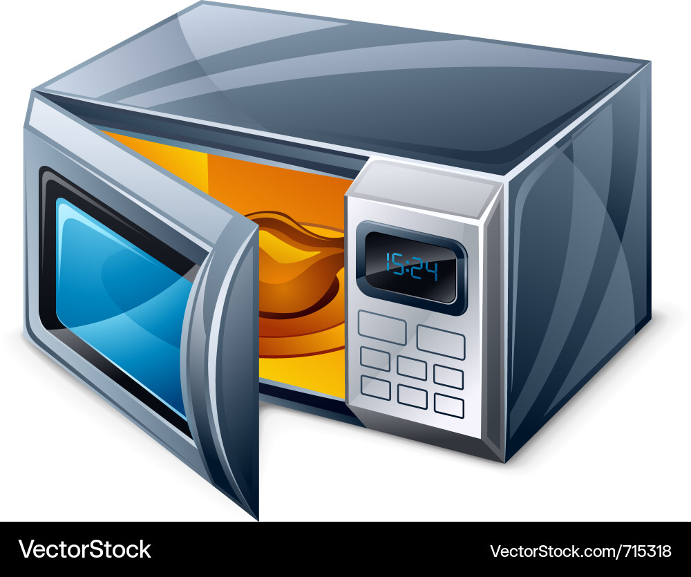 Microwave oven Royalty Free Vector Image - VectorStock