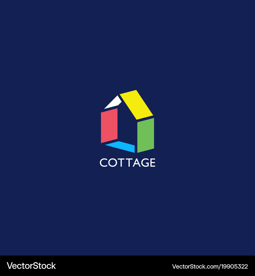Cottage logo Royalty Free Vector Image - VectorStock