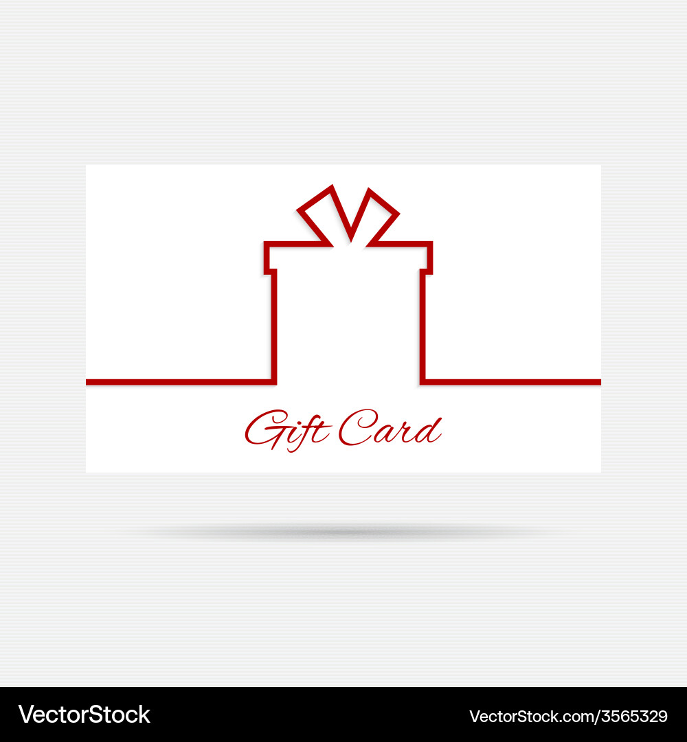 Gift card Royalty Free Vector Image - VectorStock