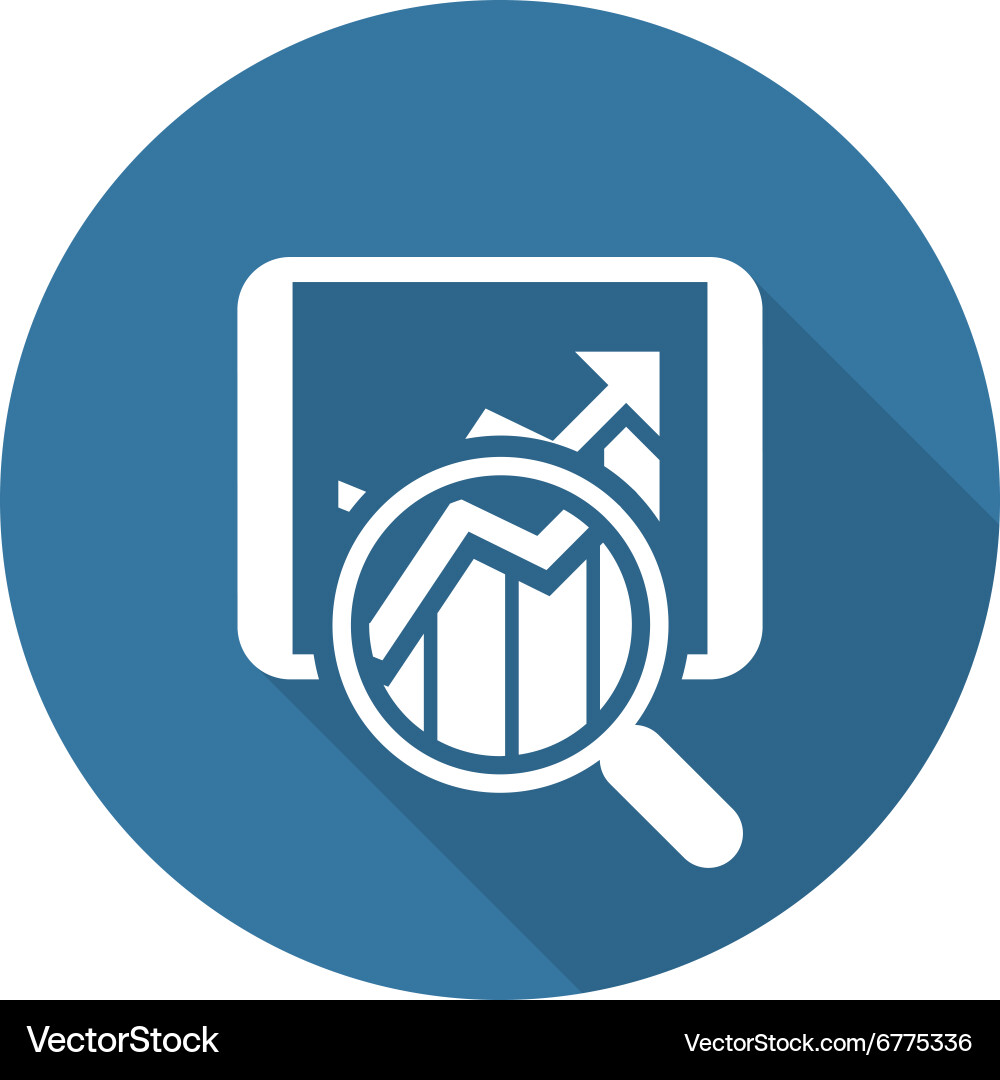 Sales statistics icon business concept Royalty Free Vector