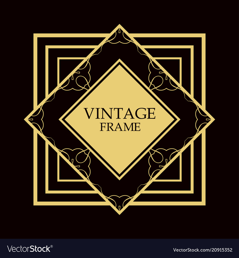 Geometric frame Royalty Free Vector Image - VectorStock