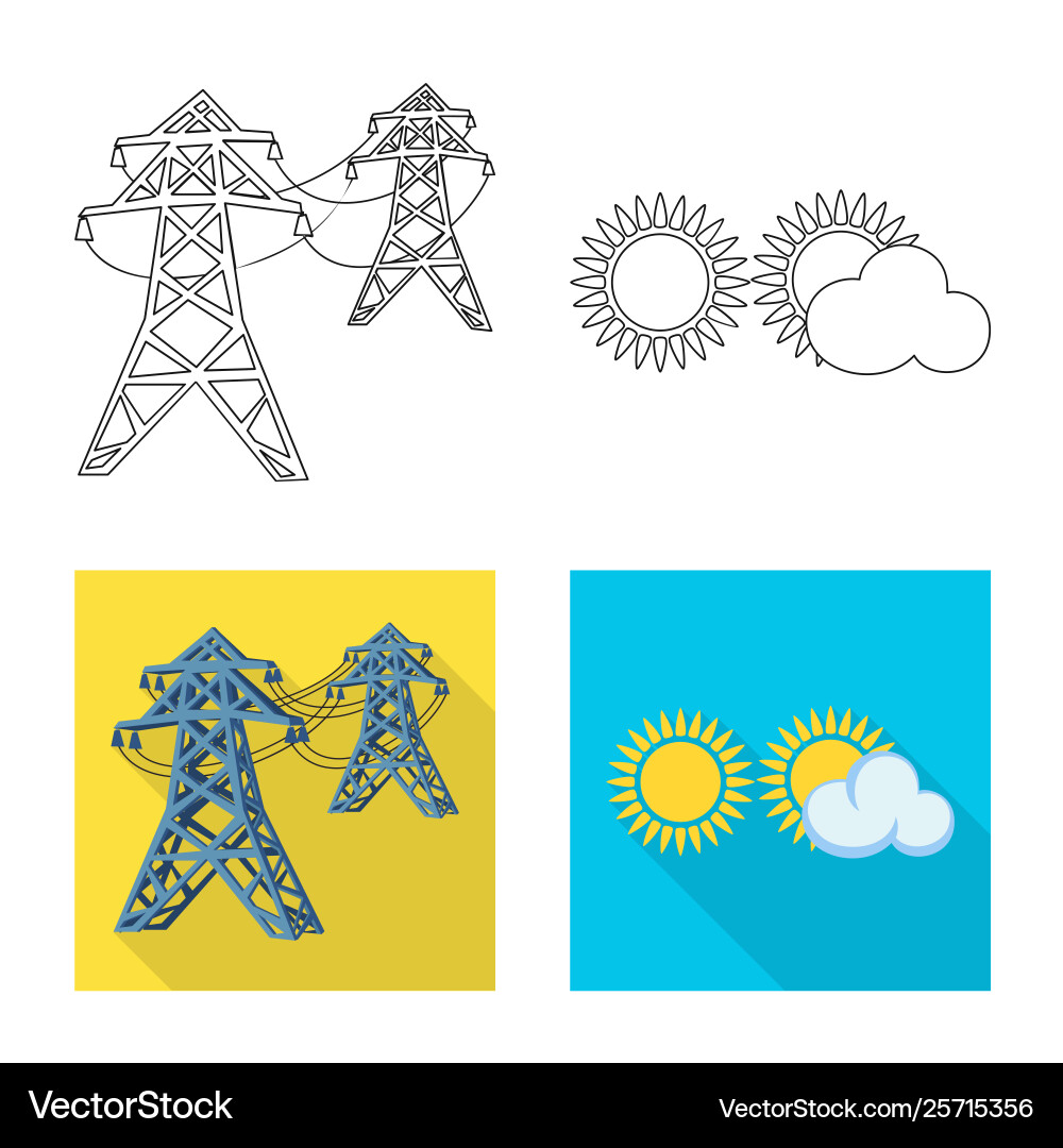 Isolated object innovation and technology logo Vector Image