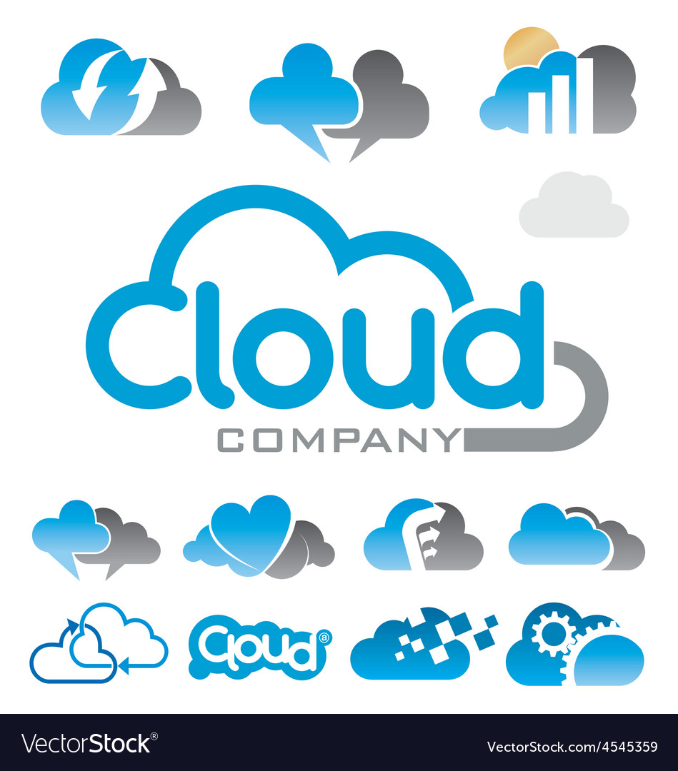 Cloud logo Royalty Free Vector Image - VectorStock