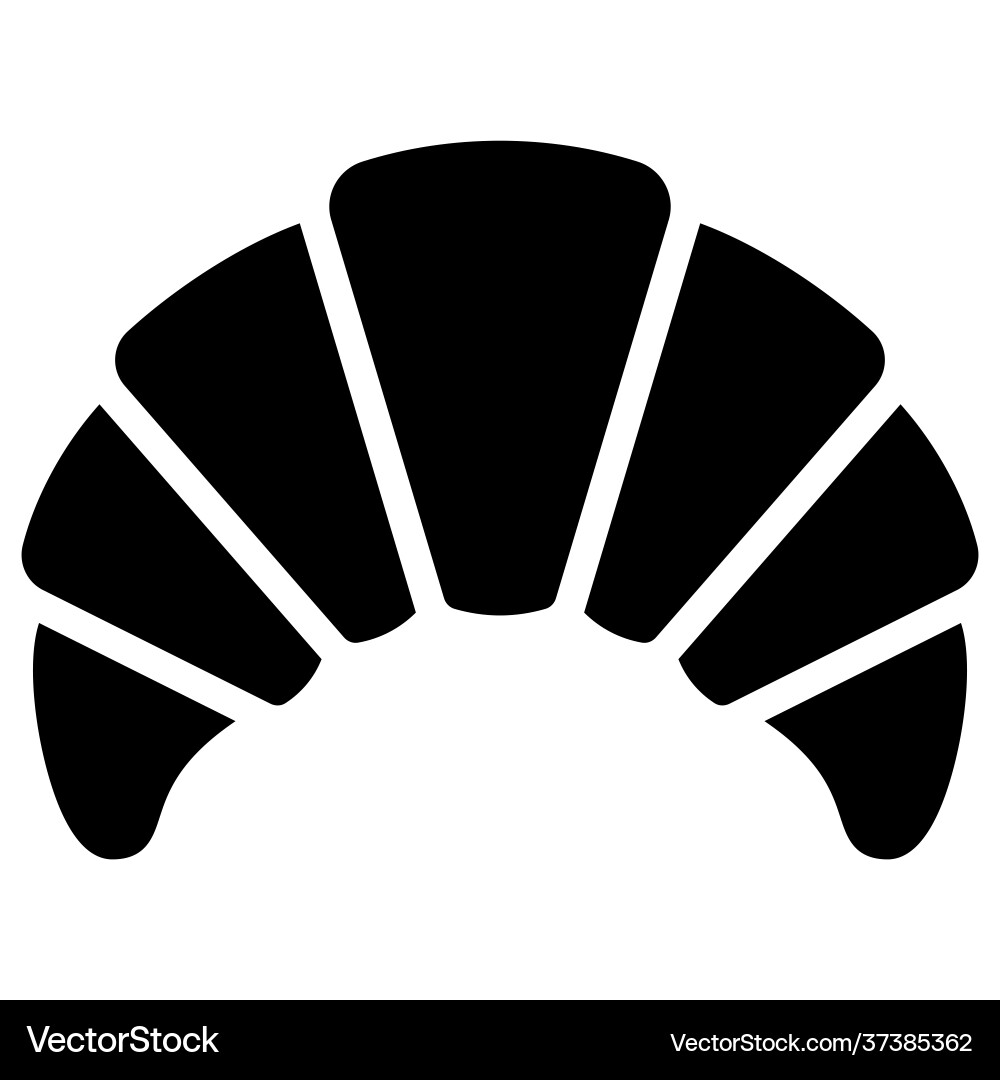 Croissant icon bakery and baking related Vector Image