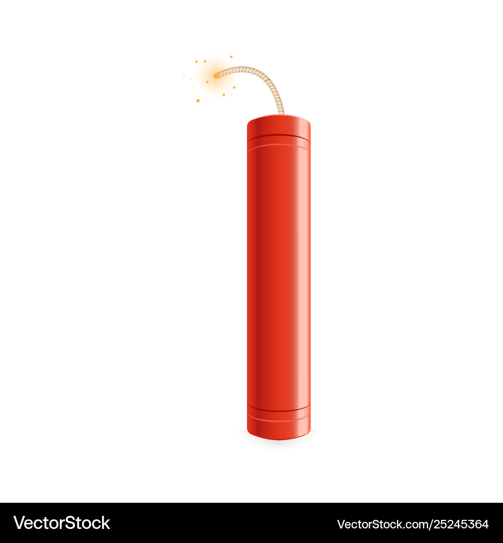 Realistic 3d red fire flash Royalty Free Vector Image