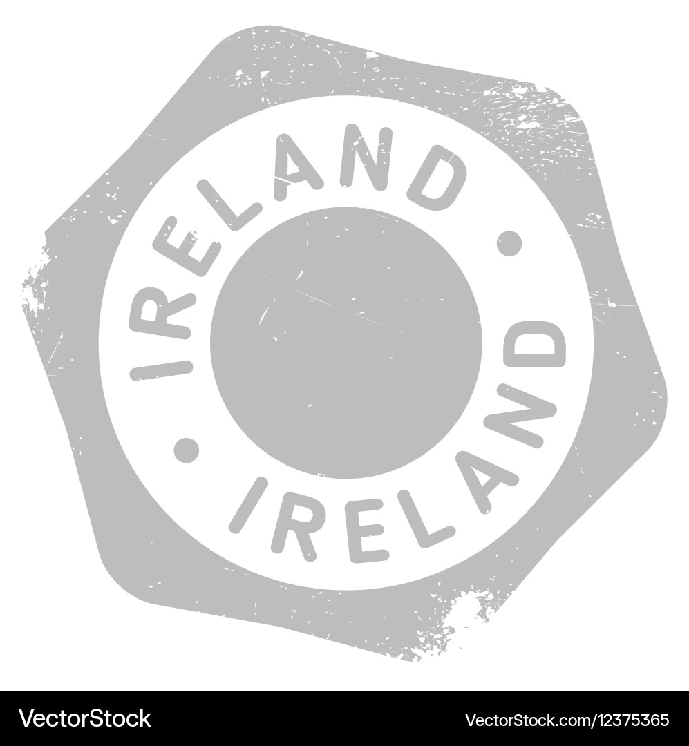 Ireland stamp rubber grunge Royalty Free Vector Image