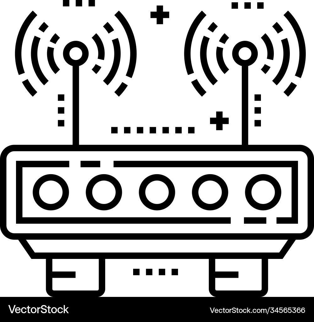 Wifi router Royalty Free Vector Image - VectorStock