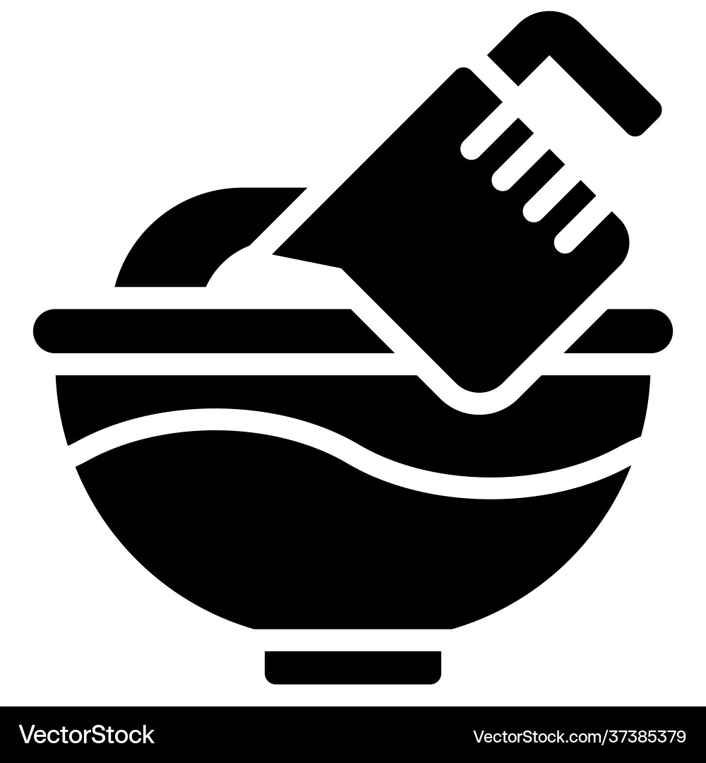 Pouring liquid icon bakery and baking related Vector Image