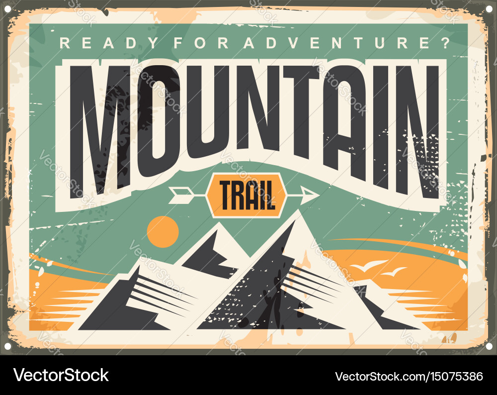 Vintage tin signs collection Royalty Free Vector Image