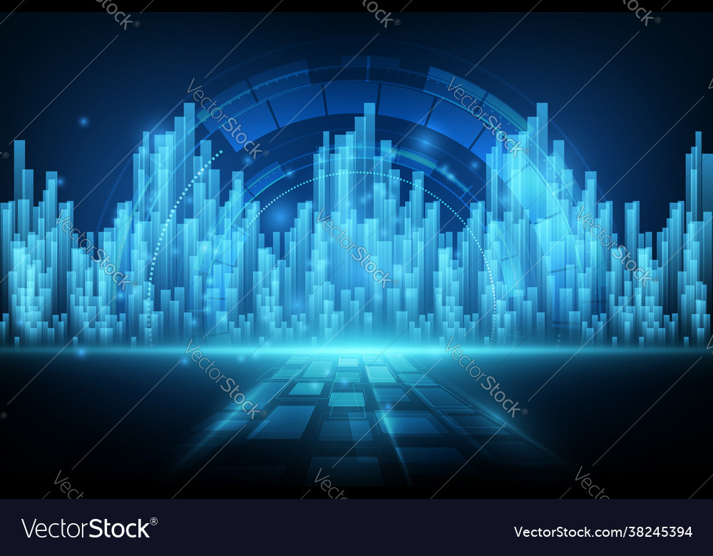 Abstract background digital element design Vector Image