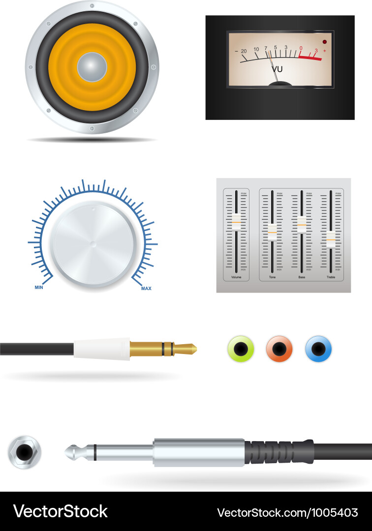 Music devices set Royalty Free Vector Image - VectorStock