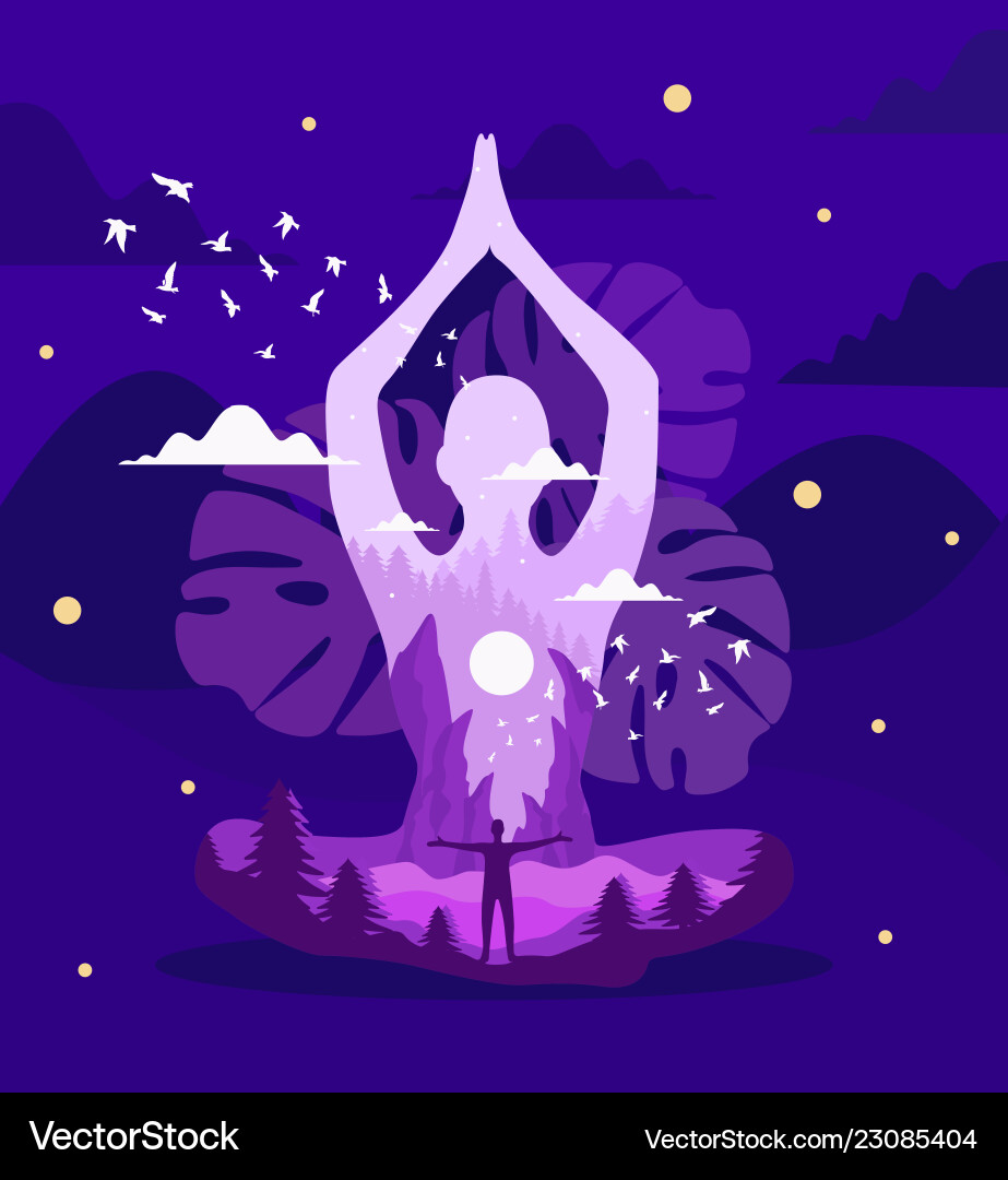 Mind and body improvements Royalty Free Vector Image