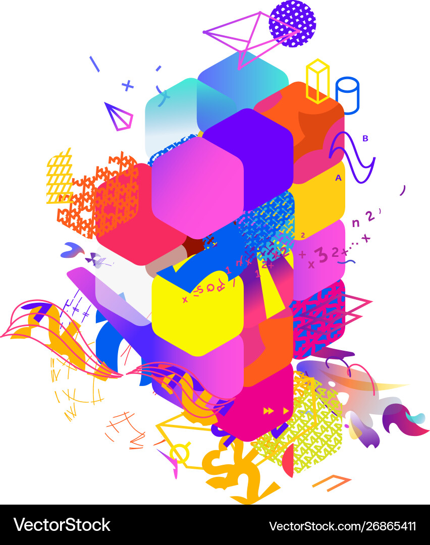 Style abstract art suprematism modern Royalty Free Vector