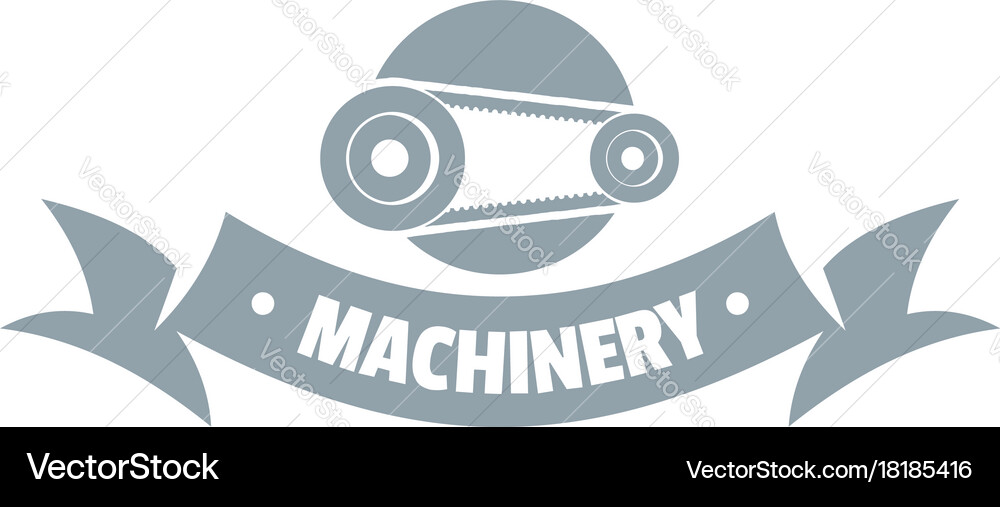 Control machinery logo simple gray style Vector Image
