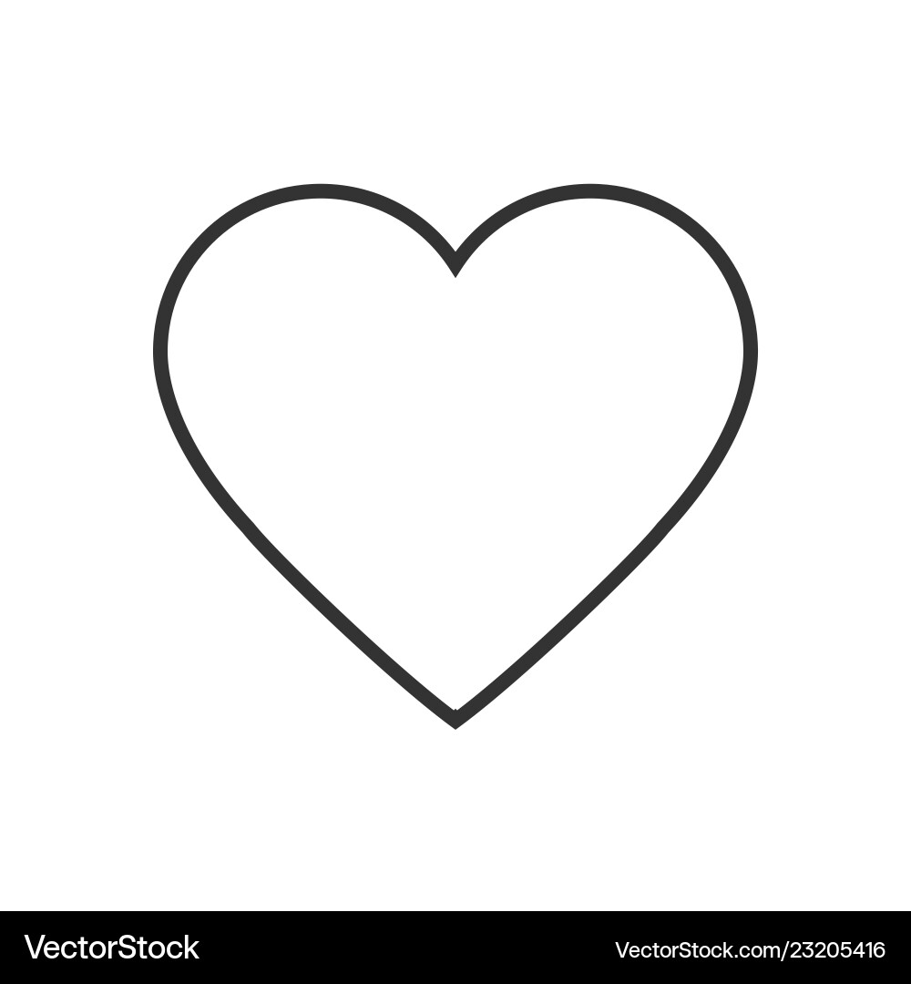 Heart icon Royalty Free Vector Image - VectorStock
