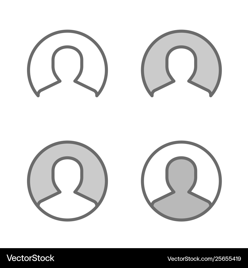 Account icon for graphic and web design Royalty Free Vector